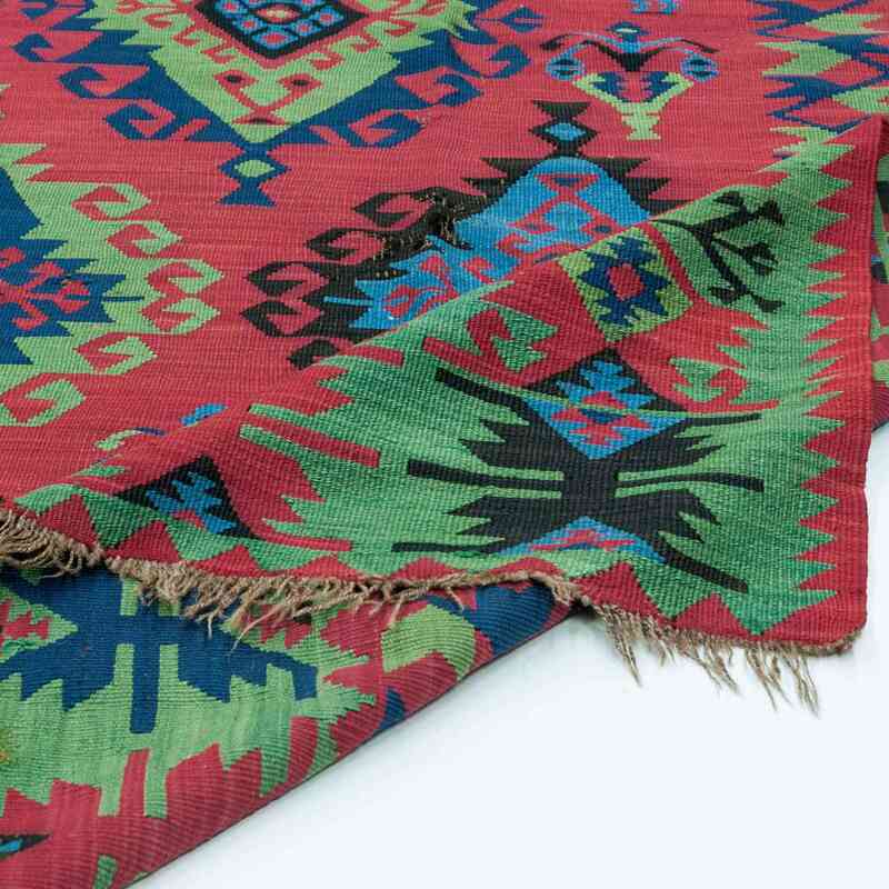 K0020816 Antique Bulgarian Kilim Rug - 9' 8" x 9' 9" (116" x 117")