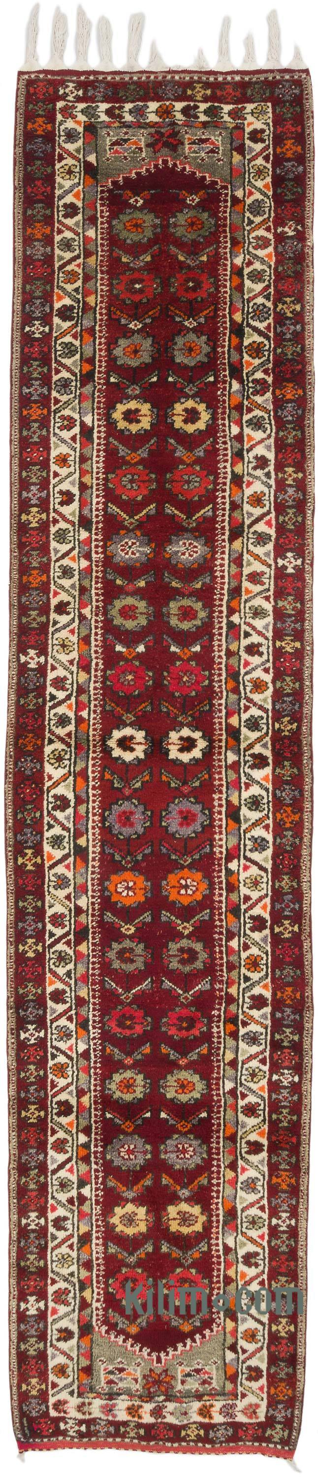 Handwoven Vintage Tribal Runners for Hallways, Stairs