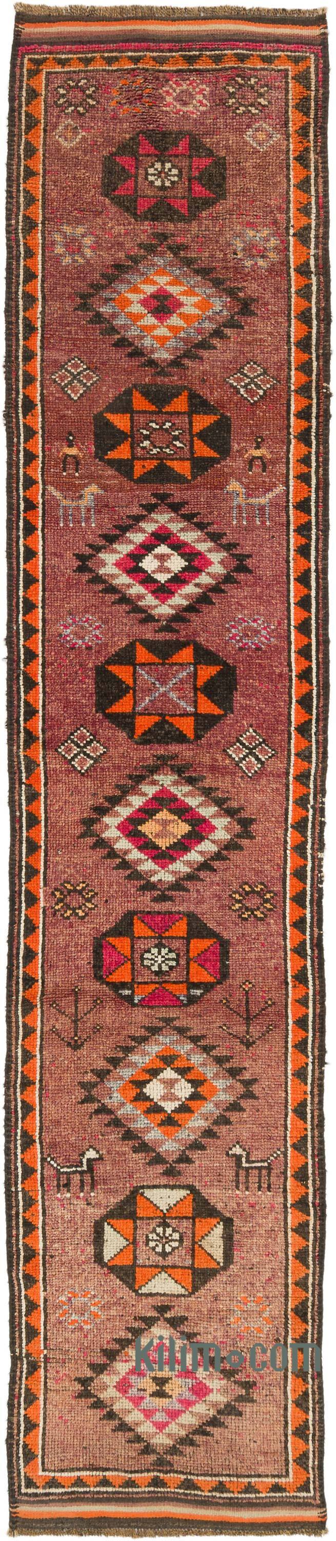 Handwoven Vintage Tribal Runners for Hallways, Stairs