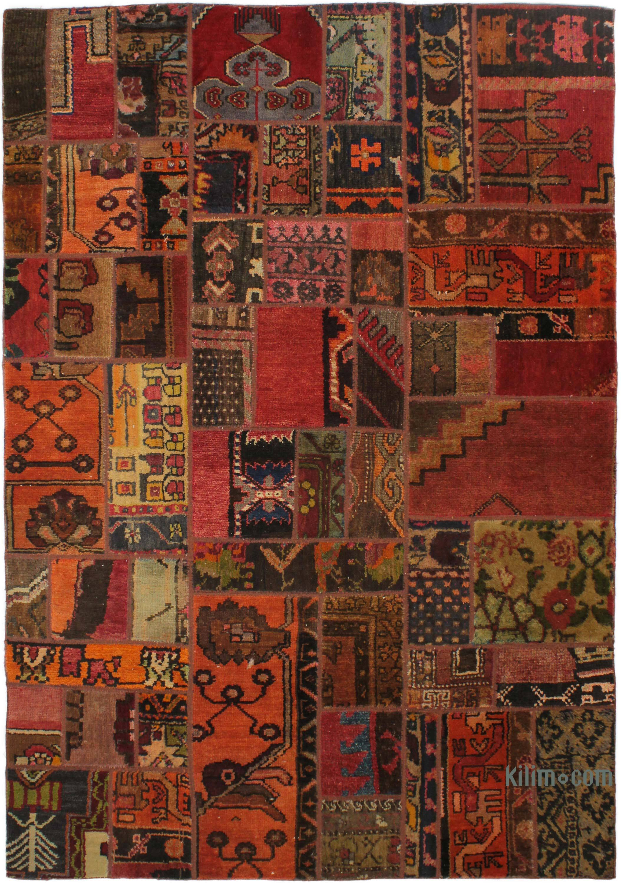 Shop Patchwork Vintage Turkish Rugs, Carpets, Runners - Unique ...