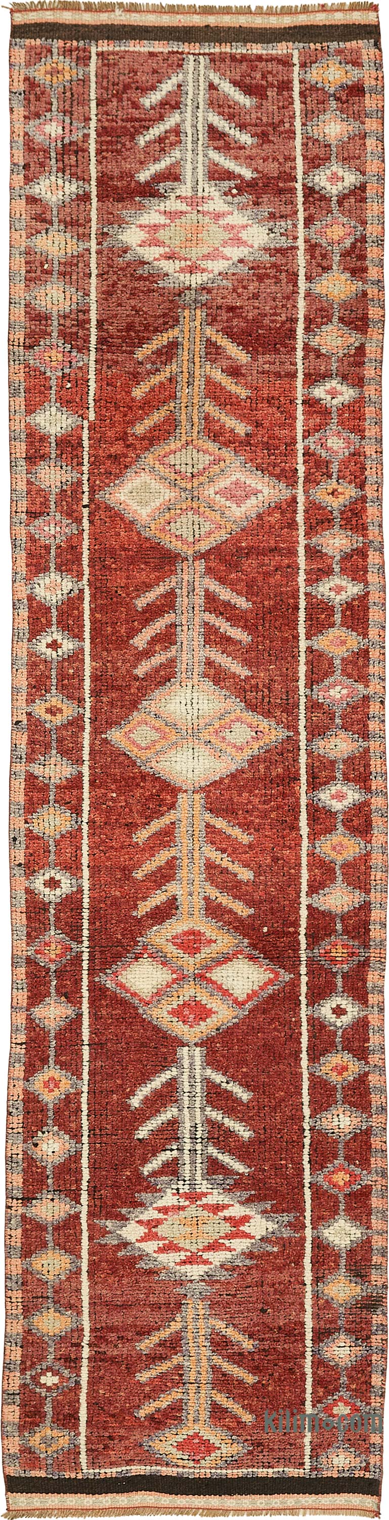 K0085139 Vintage Tribal Runner Rug - 2' 7" x 11' 1" (31" x 133")